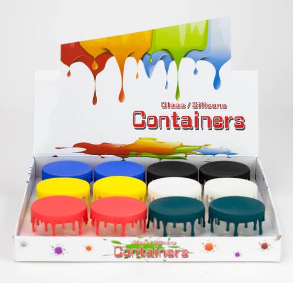 Glass Dab Container with Silicone Lid
