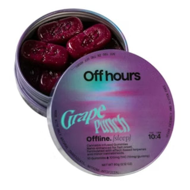 Off Hours Off Hours Grape Punch Offline 10pk Gummies - Doobie