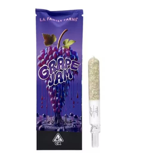 LA Family Farms Grape Jam Hash Hole Preroll - LAX Cannabis Club