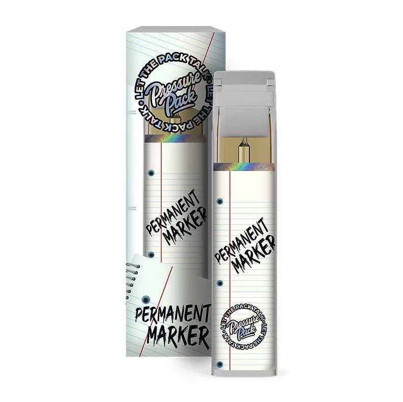 PRESSURE PACK | Disposable Vape | Live Hash Rosin | Permanent Marker | .5g