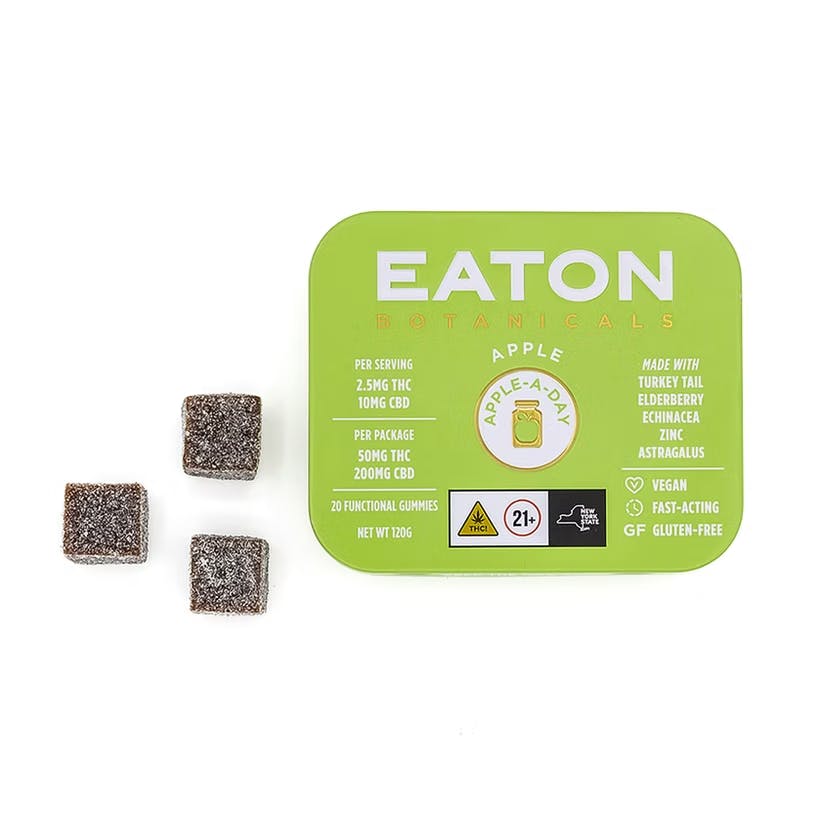 Apple-A-Day 1:5 | 25mg 20pk Gummies | .1g Edibles | Eaton Botanicals ...