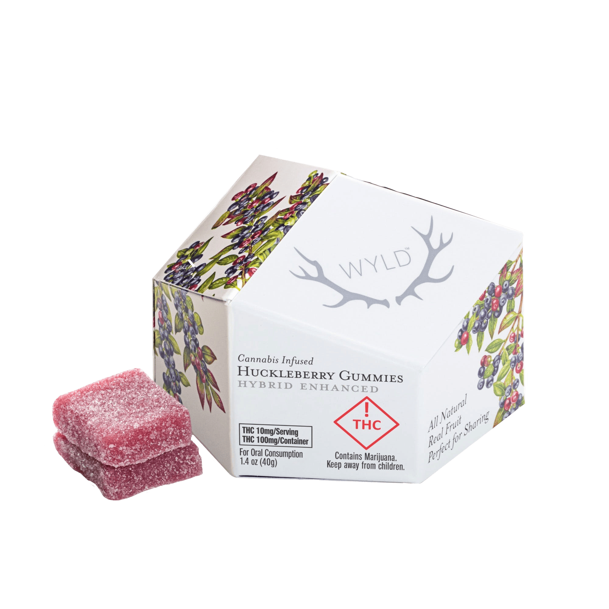 WYLD Hybrid Huckleberry Gummies 100mg | REC | Native Roots Cannabis