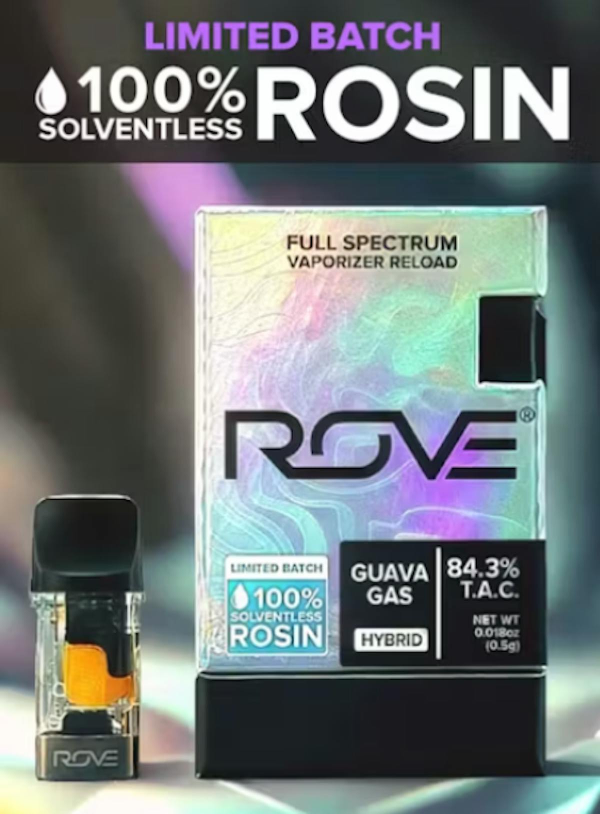 Guava Gas | Solventless Rosin Pod Reload | .5g Vaporizers | Rove ...