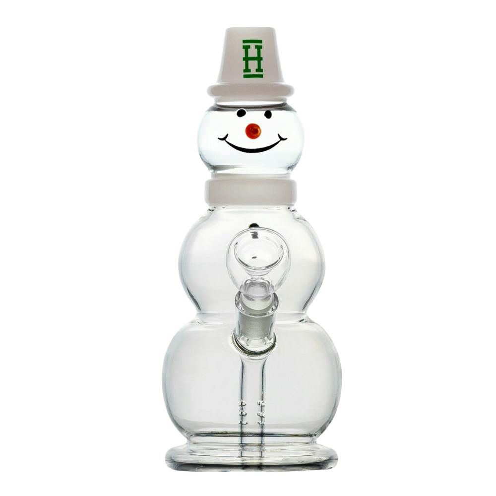 Hemper - Snowman Bong - 8" - White | Sessions Cannabis