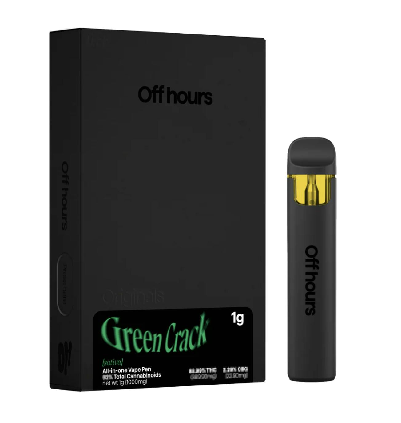 Off Hours Off Hours Green Crack AIO Disposable Vape - Dagmar Dispensary NYC