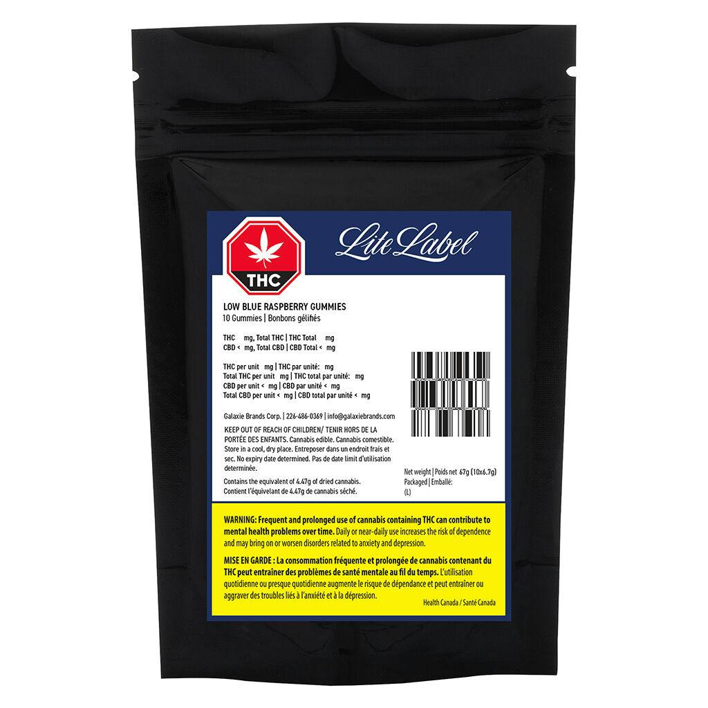 Lite Label - Low Blue Raspberry - 10 pack | Sessions Cannabis