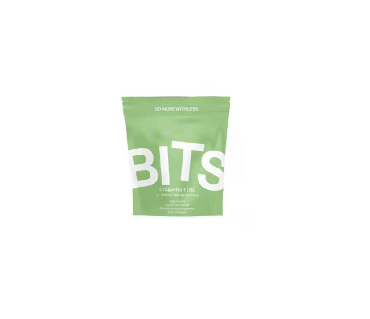 BITS 1:1 Dragonfruit LOL Gummies 100mg 20pk .1g Edibles | Bits