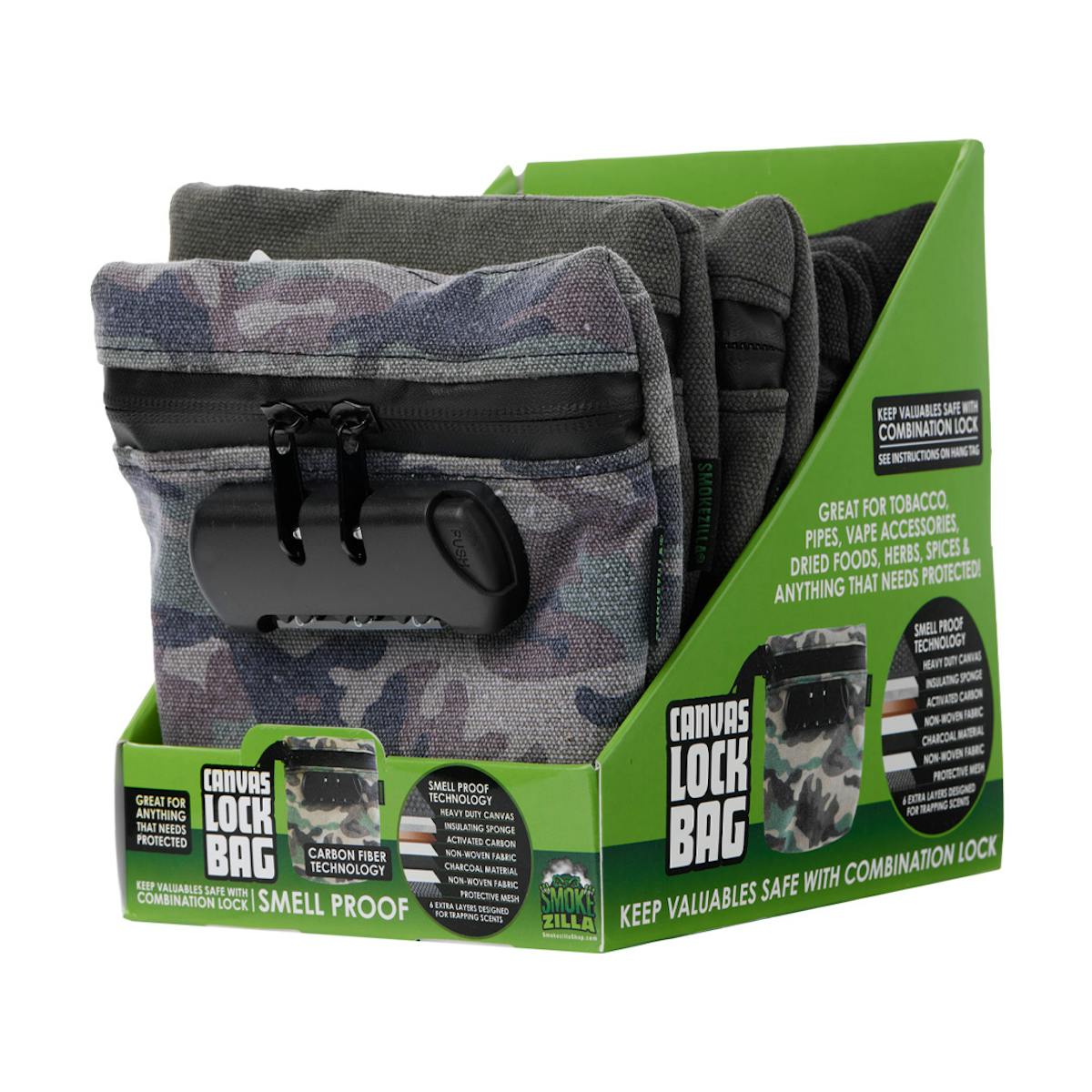 Stash Displays – Canvas Lock Bag N/A Accessories | Smokezilla