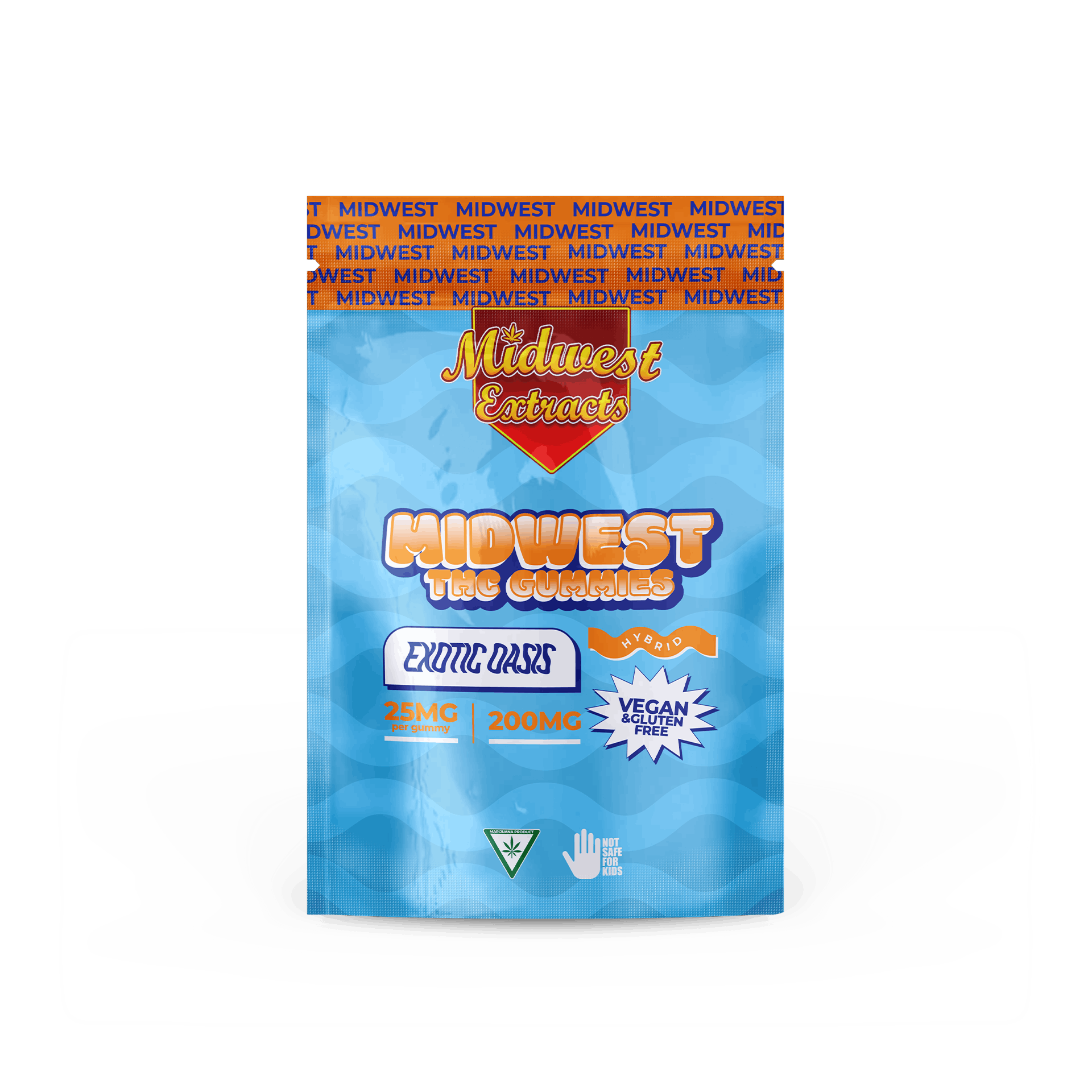 Midwest Extracts | Exotic Oasis 200mg Gummy 8pcs | Edibles | Sunset ...