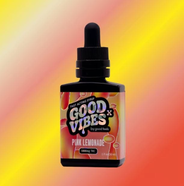 Good Vibes Fast Acting Syrup | Pink Lemonade | 1000mg for Sale - Redi ...
