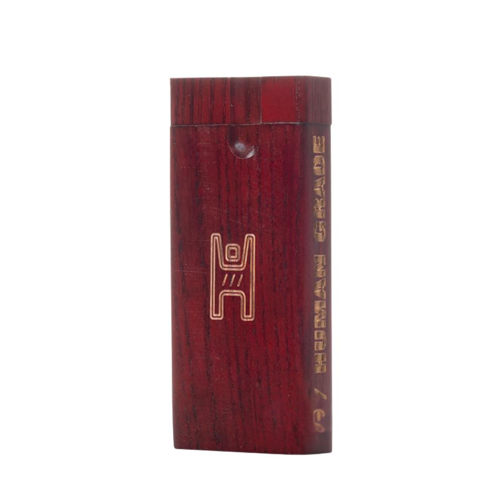 Human Grade - Wooden Dugout - 4" - Red | Sessions Cannabis