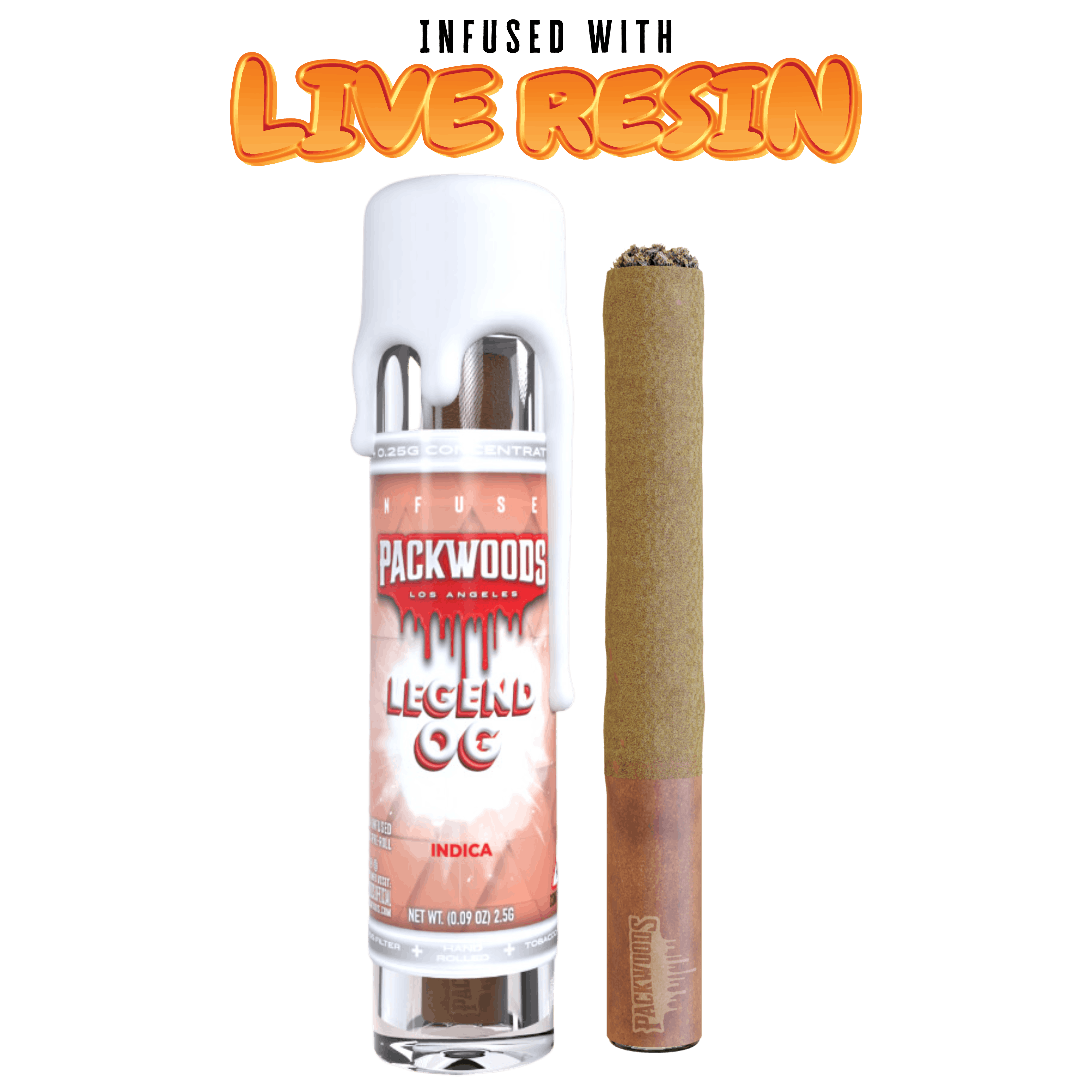 Packwoods Legend Og Infused Blunt Packwoods Elevated Roots Dispensary