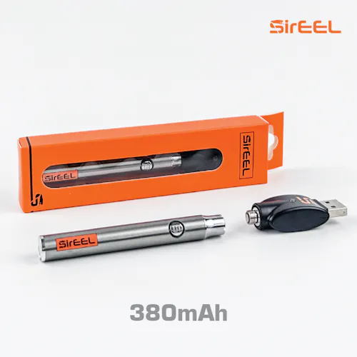 Preheat Variable Voltage Battery w/ Flashlight | Silver • Potency