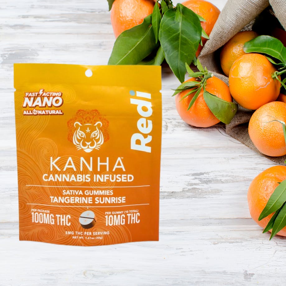 Kanha NANO Gummies | Tangerine Sunrise | 10pk for Sale - Redi ...