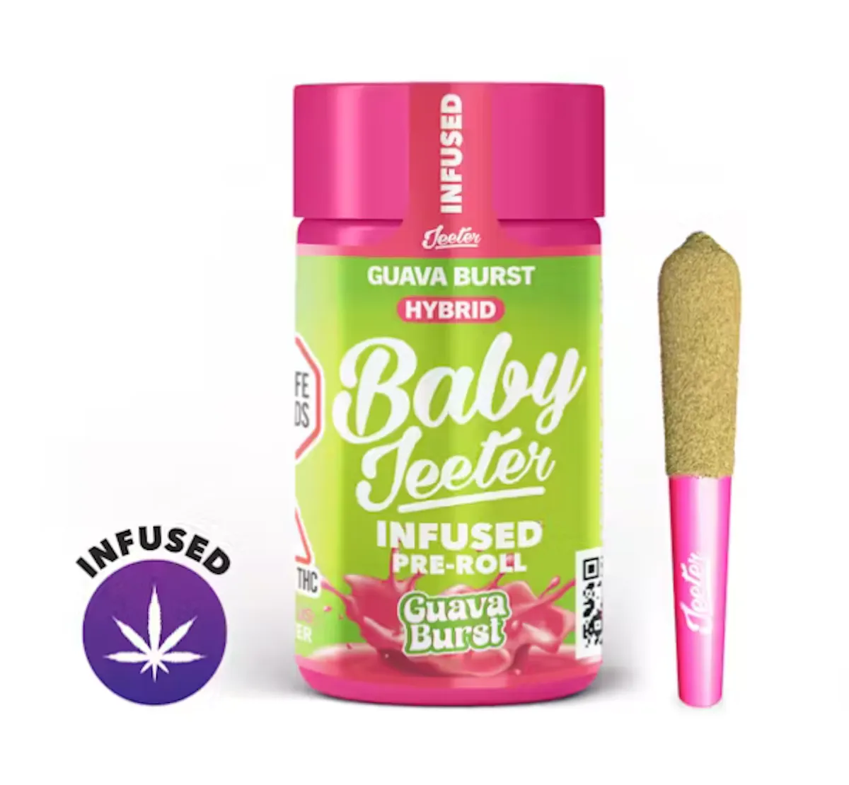 Jeeter Guava Burst Infused Preroll .5g Pre-rolls | Jeeter