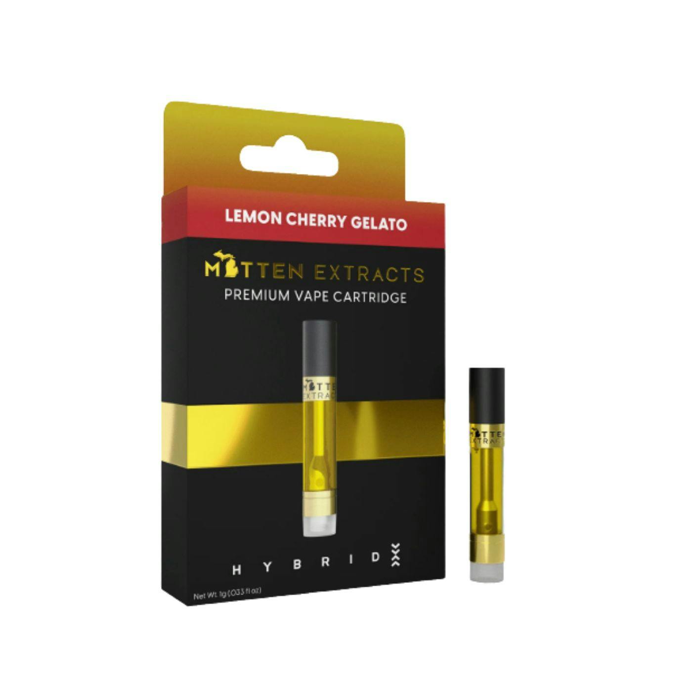 Mitten Extracts - Lemon Cherry Gelato Vape Cart