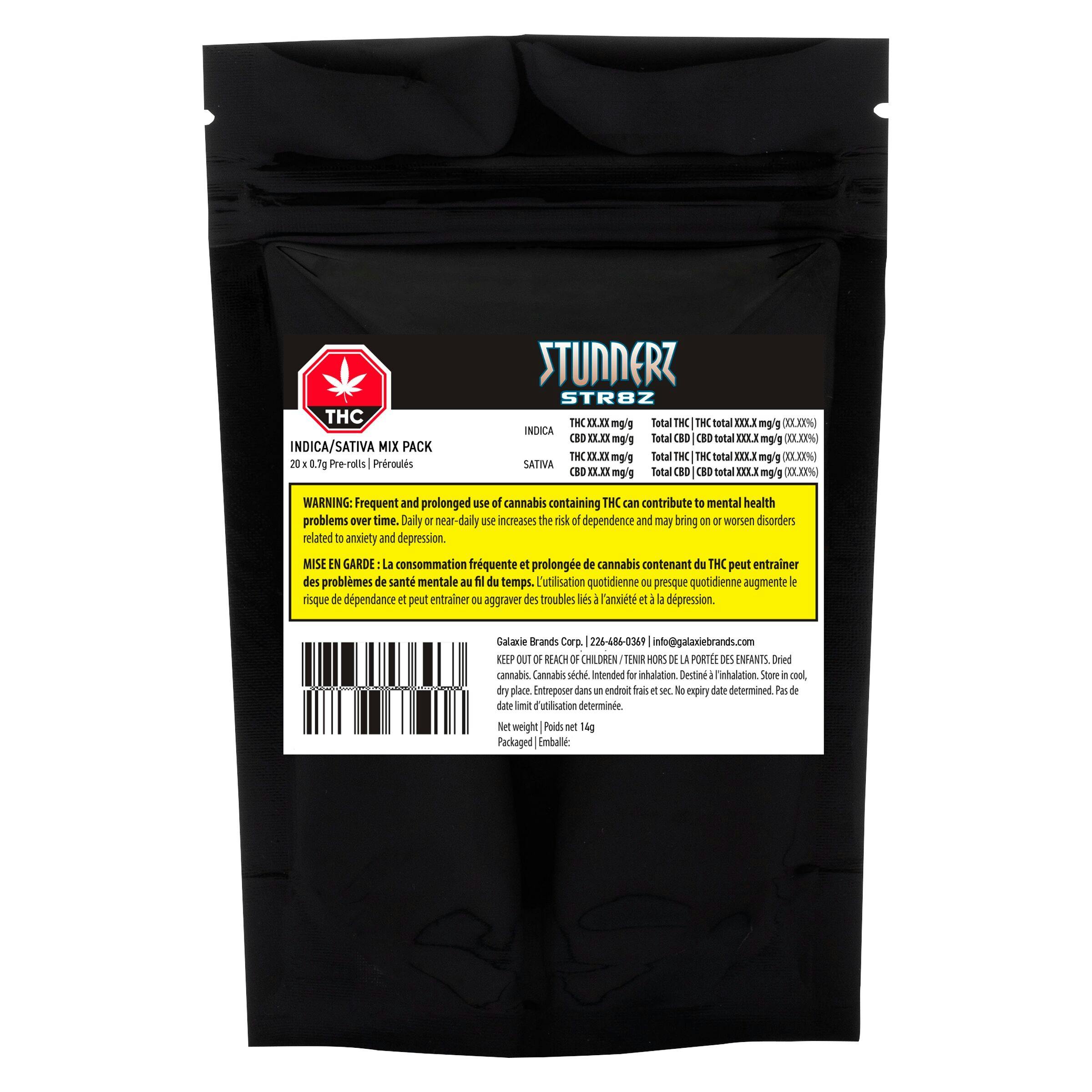 Stunnerz - Indica/Sativa Mix Pack Pre-Roll - 20x0.7g | Sessions Cannabis