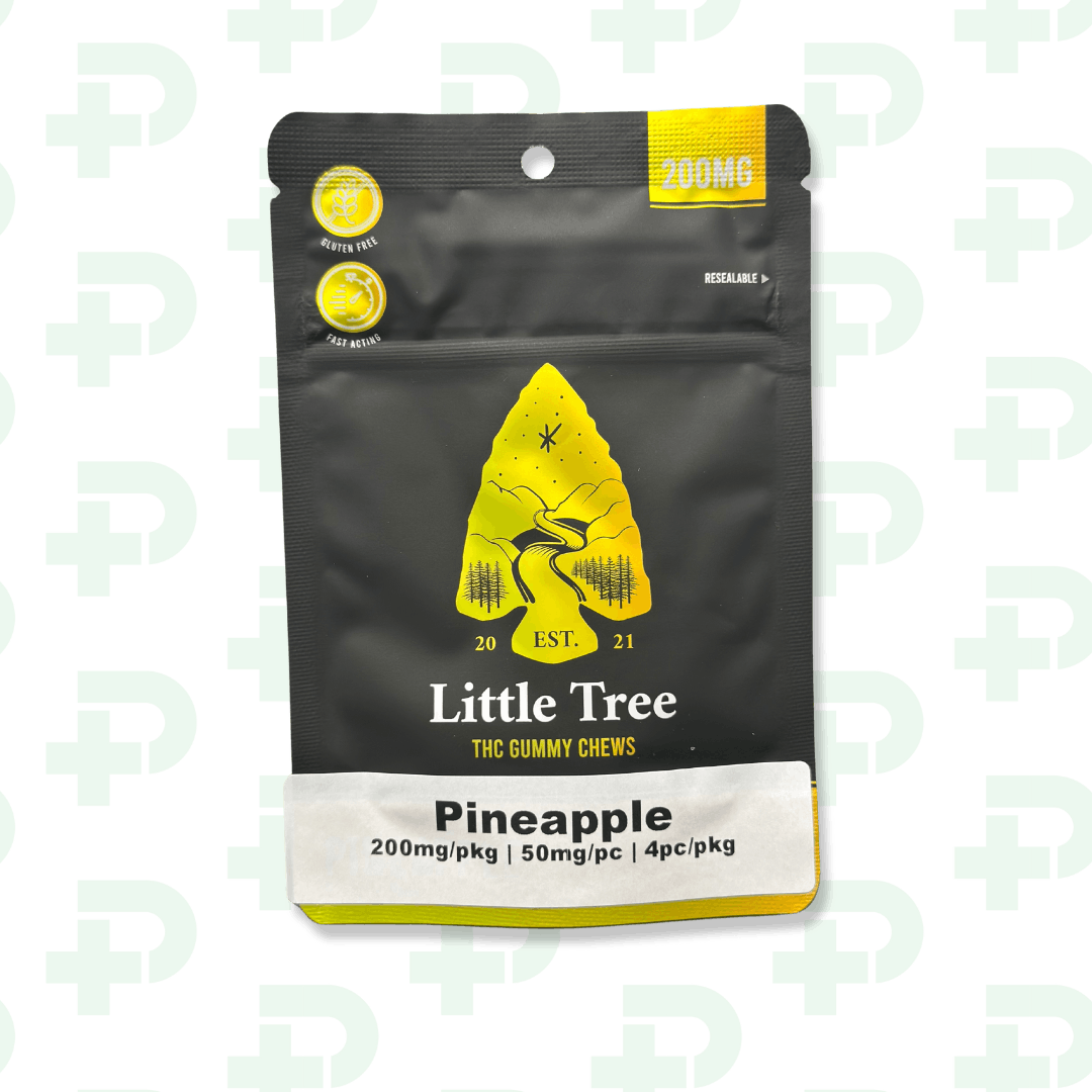 Little Tree 200mg Gummy Chews - Sativa - Pineapple