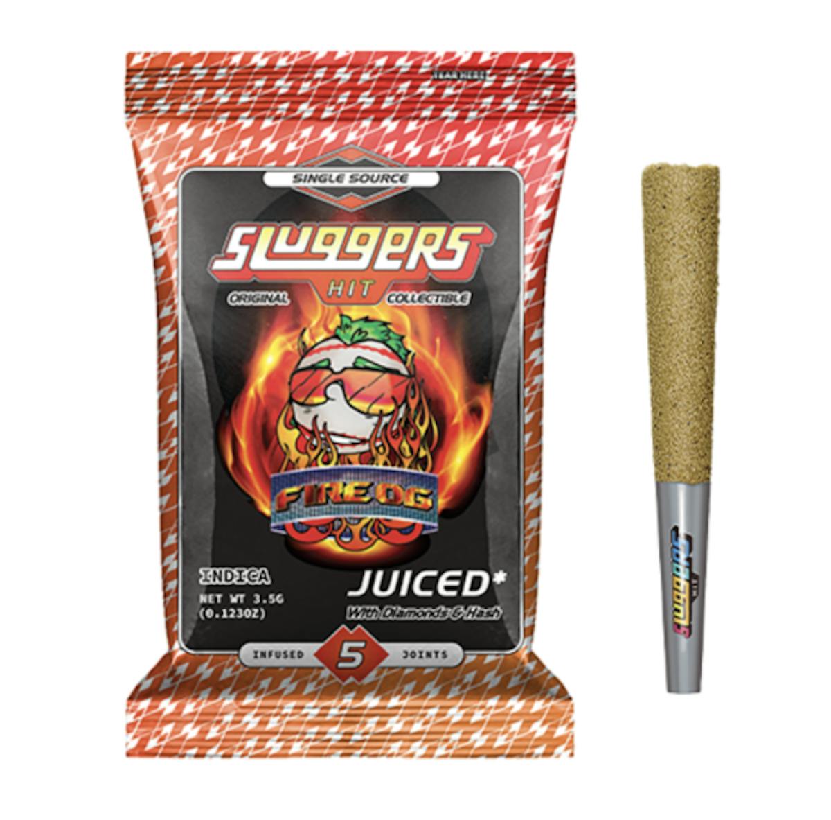 Sluggers Fire OG 5pk Diamond Infused Prerolls 1/8oz Pre-rolls ...