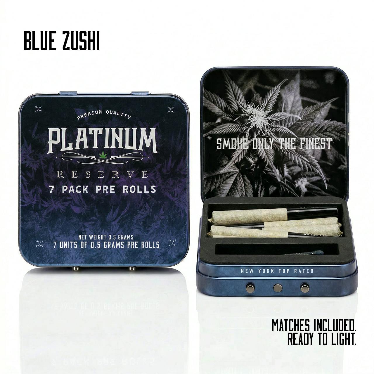 Blue Zushi • 7 Pack Pre-rolls • 3.5g by Platinum Reserve | Buy Online ...