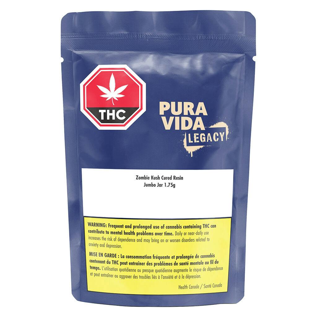 Pura Vida - Zombie Kush Cured Resin Jumbo Jar | Sessions Cannabis