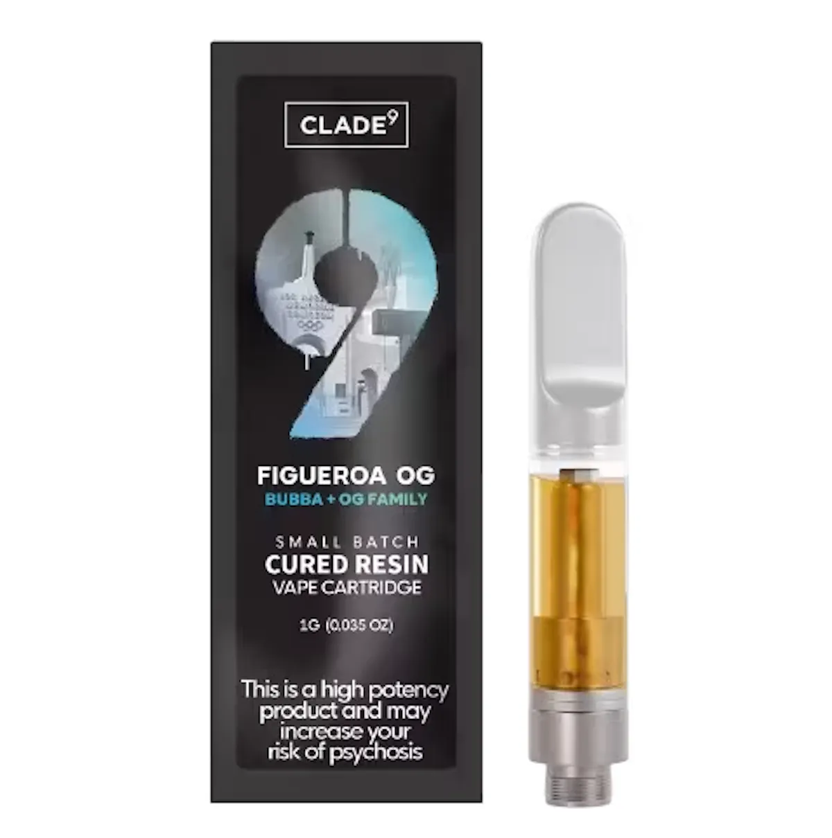 Clade9 Figueroa OG 1g Resin Cartridge 1g Vaporizers | Clade9