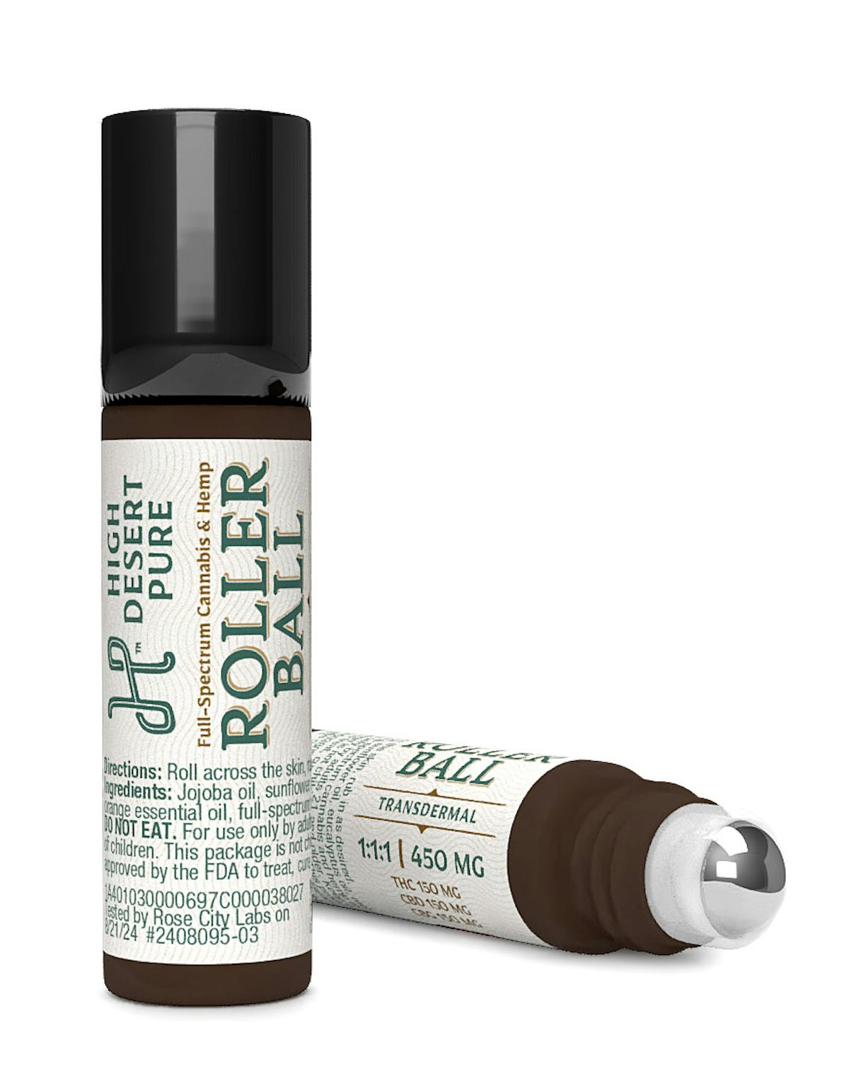 High Desert Pure 0.6 fl oz 1:1:1 ROLLER BALL Full-Spectrum Cannabis ...