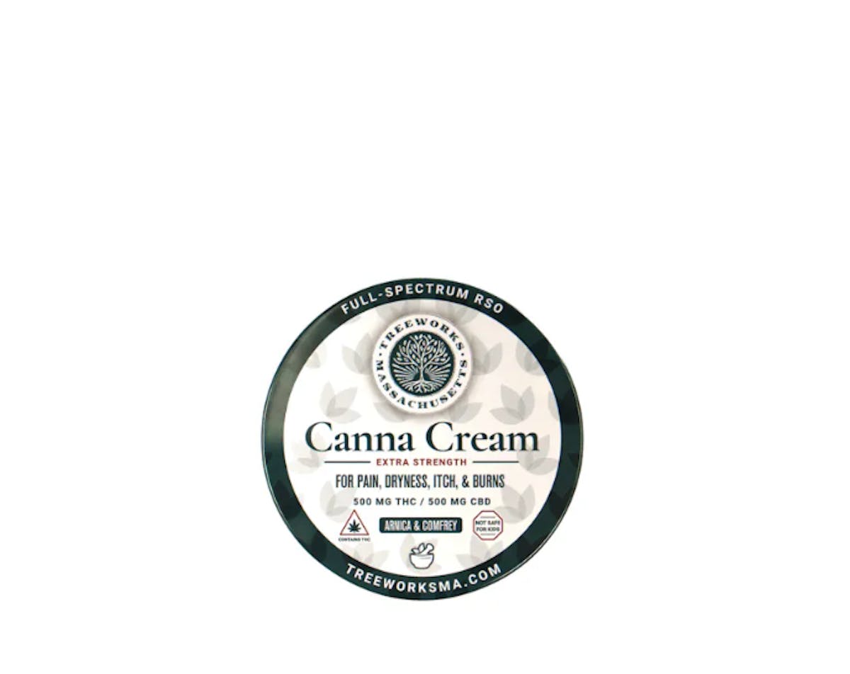 Treeworks 1:1 CannaCream Body Rub (THC:CBD) 0.5g Topicals | Treeworks