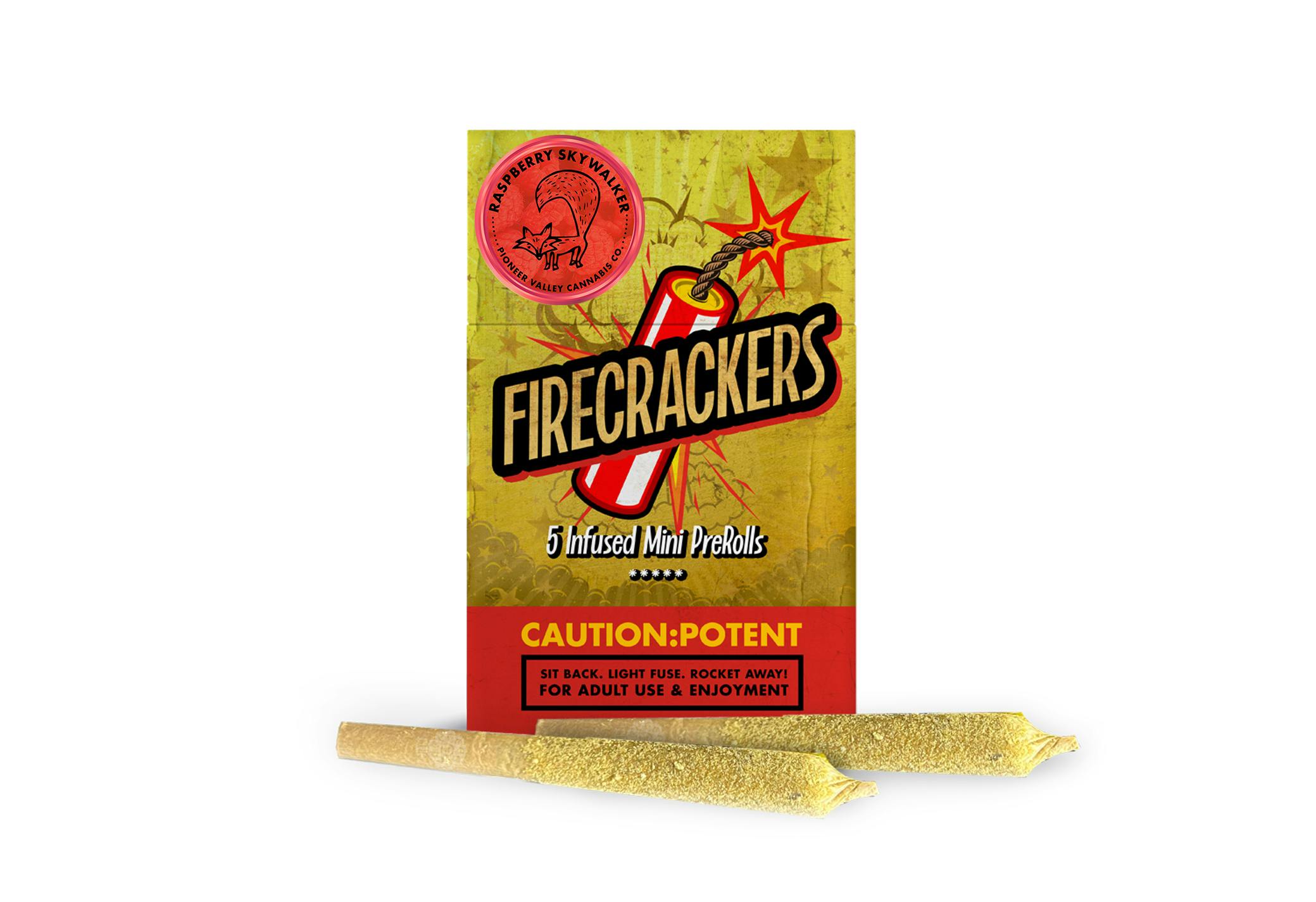 Firecrackers Infused Pre-Roll Pack | Raspberry Skywalker OG 5pk ...