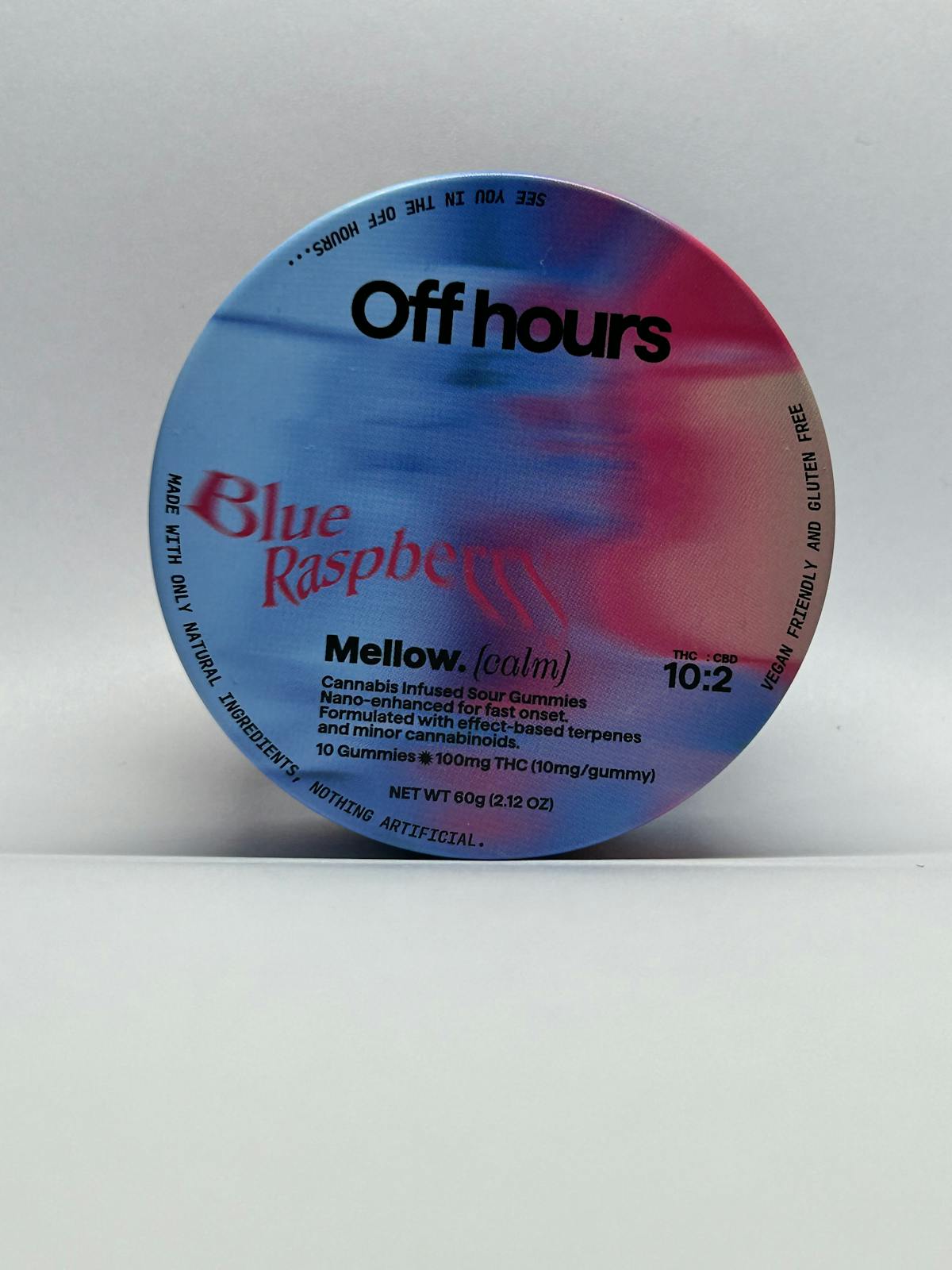 Off Hours – Blue Raspberry Mellow Gummies – 10mg 0.01g Edibles | Off ...