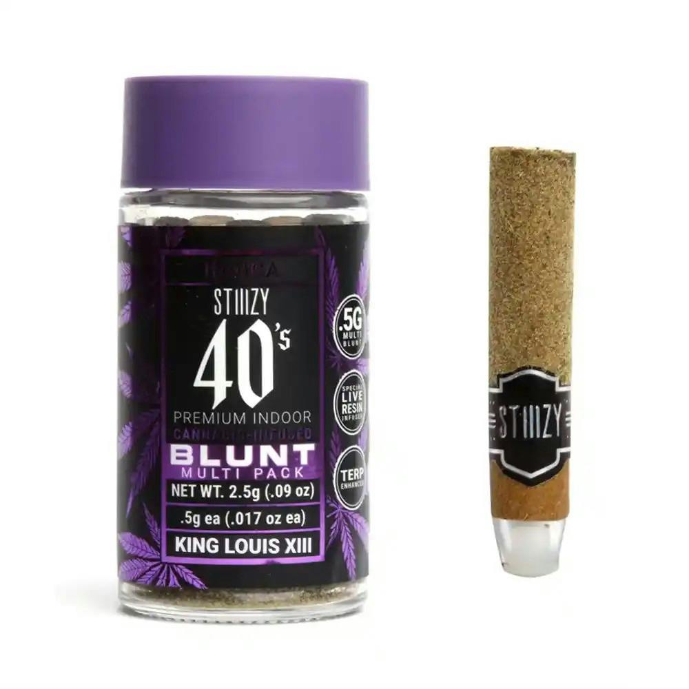 STIIIZY - 40s - King Louis XIII - Multi Infused Blunts - 5pk - Cookies ...