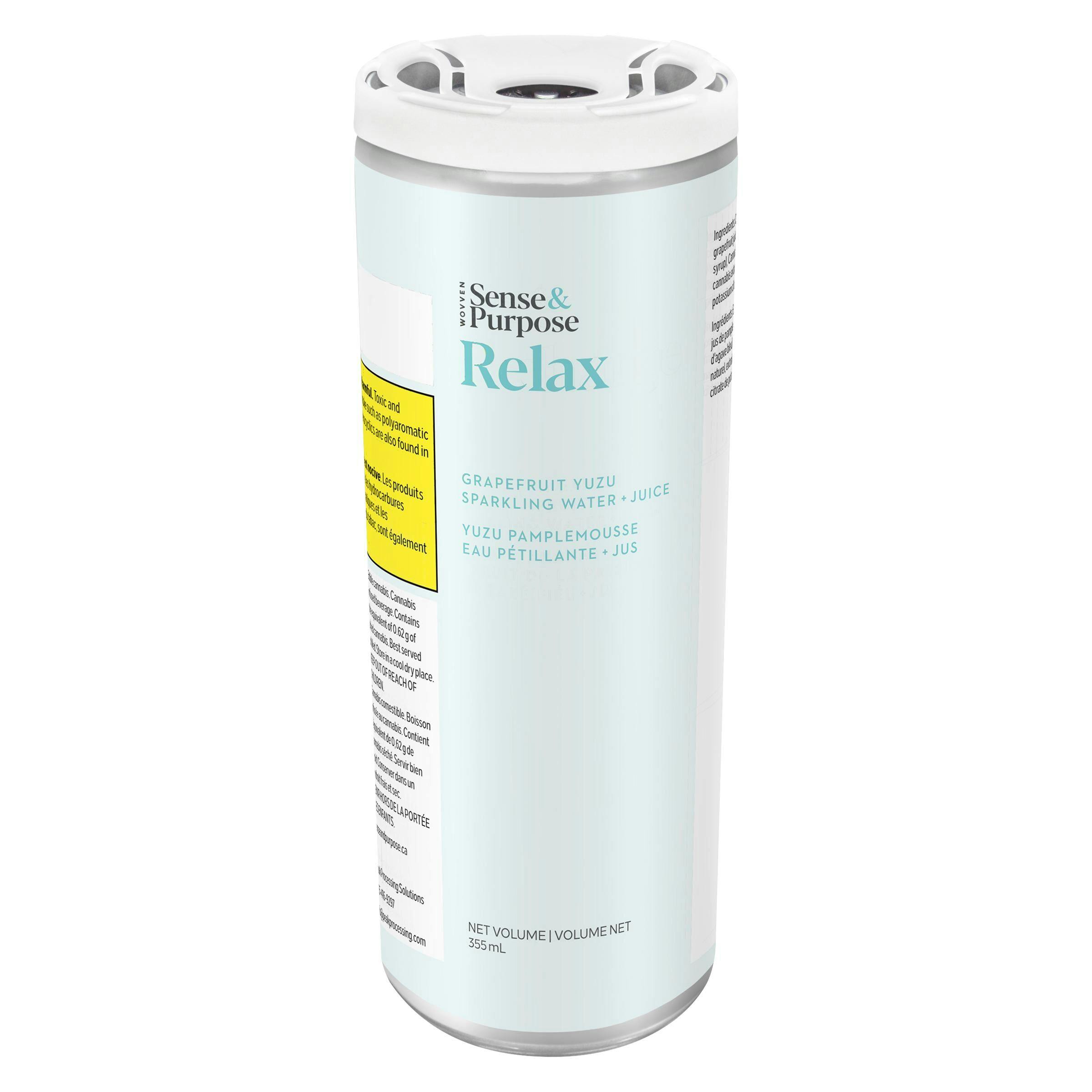 Sense & Purpose - Relax: Grapefruit Yuzu Sparkling Water & Juice - 355ml