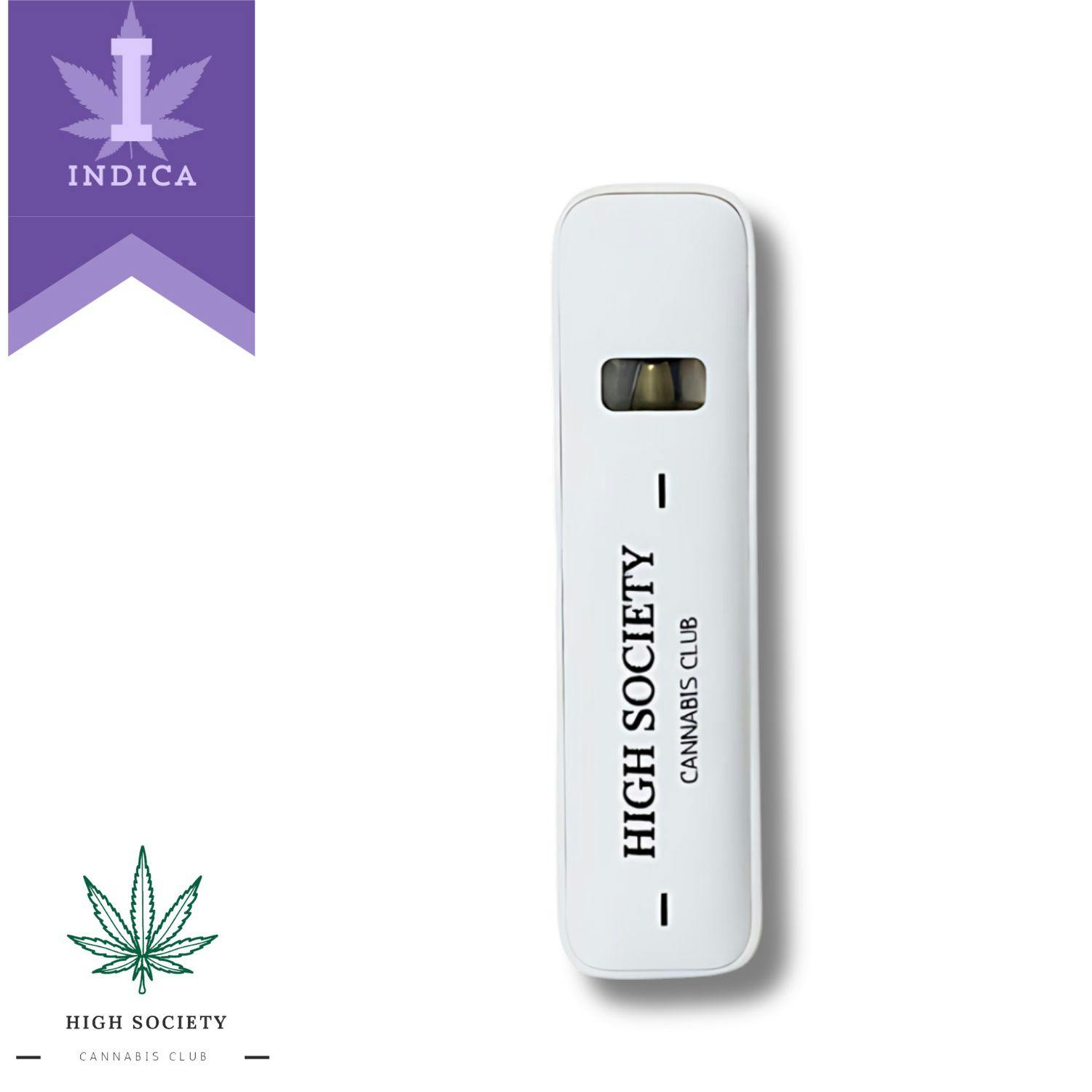 White Rainbow Rosin Indica 0.5g Disposable Cart by High Society • Pecos Valley Production