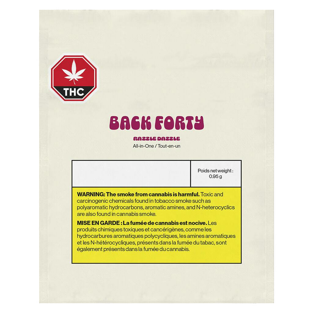Back Forty - Razzle Dazzle AIO - 0.95g | Sessions Cannabis