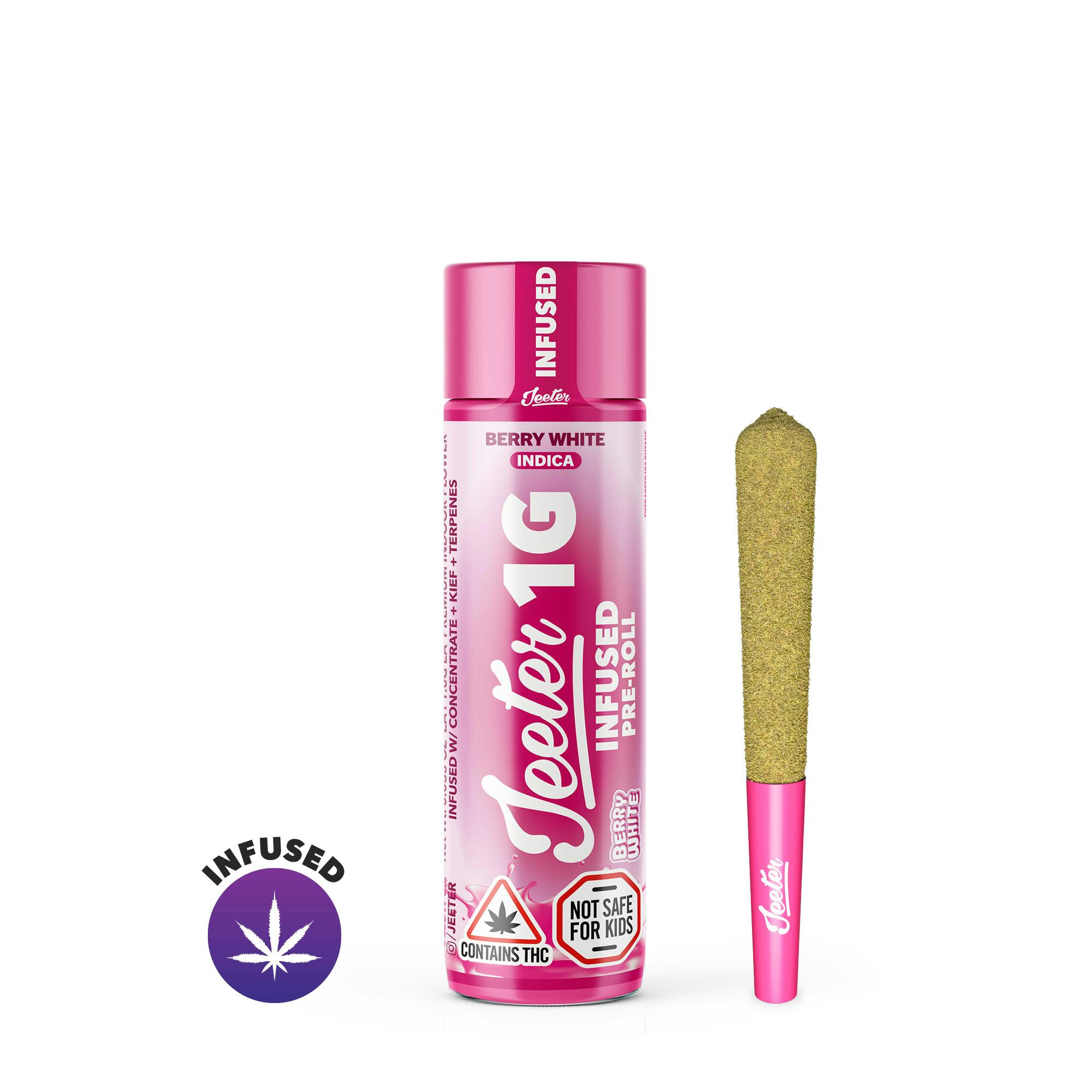 Jeeter Infused Pre Roll | 1g | Berry White | Indica Marijuana for Sale ...