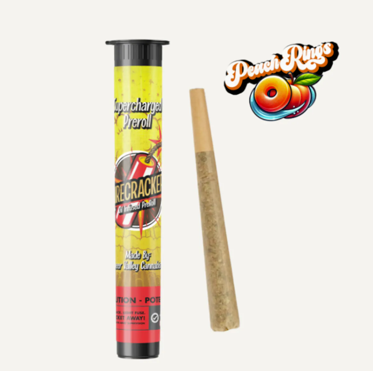 Firecracker Peach Rings 1g Infused Preroll 1g Pre-rolls | Firecracker
