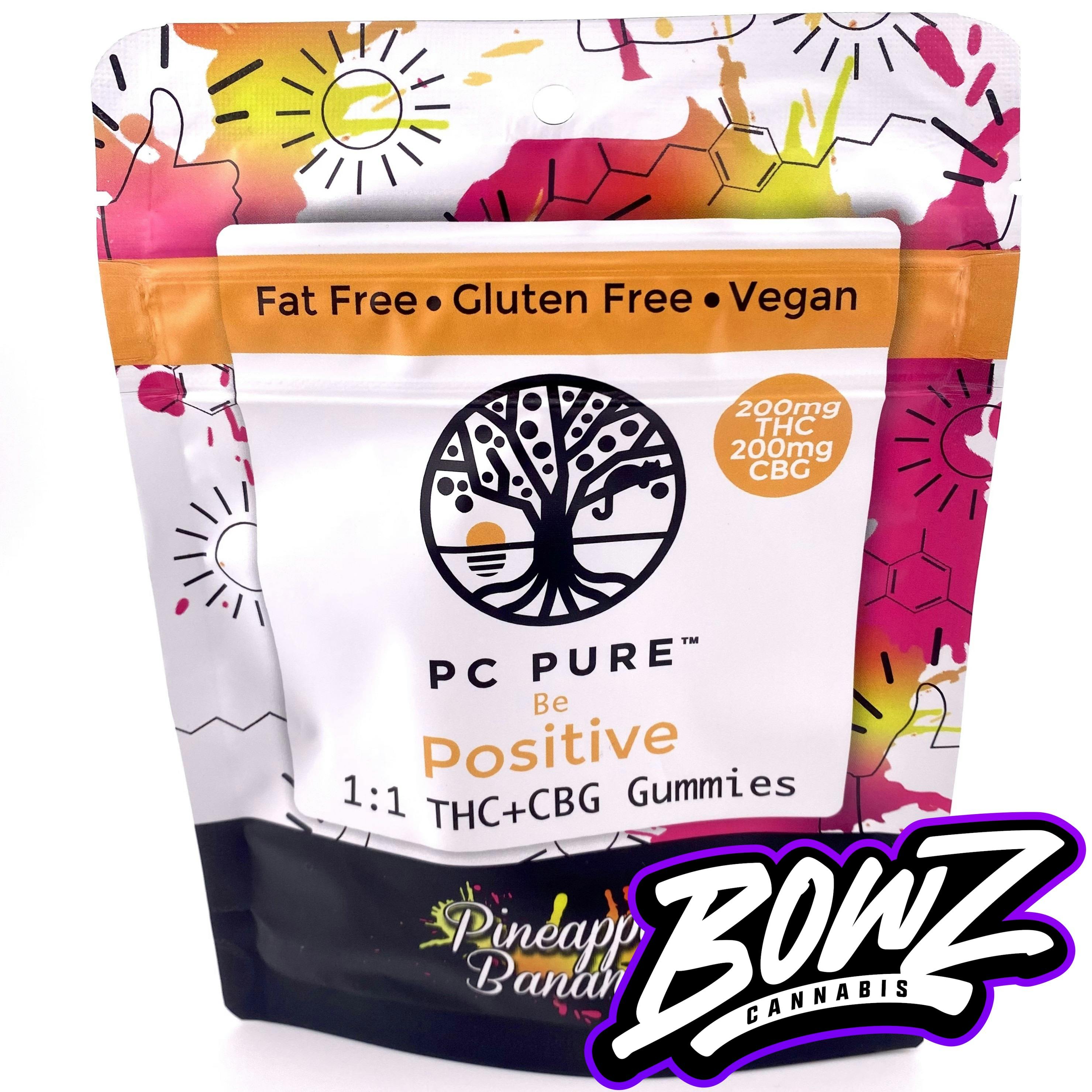 PC Pure - Gummies - (200mg) - 1:1 THC+CBG - **PINEAPPLE BANANA** (3/$25)