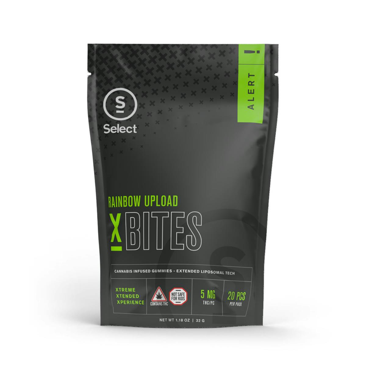 Rainbow Upload X-Bites 20-Pack | 100mg .1g Edibles | Select