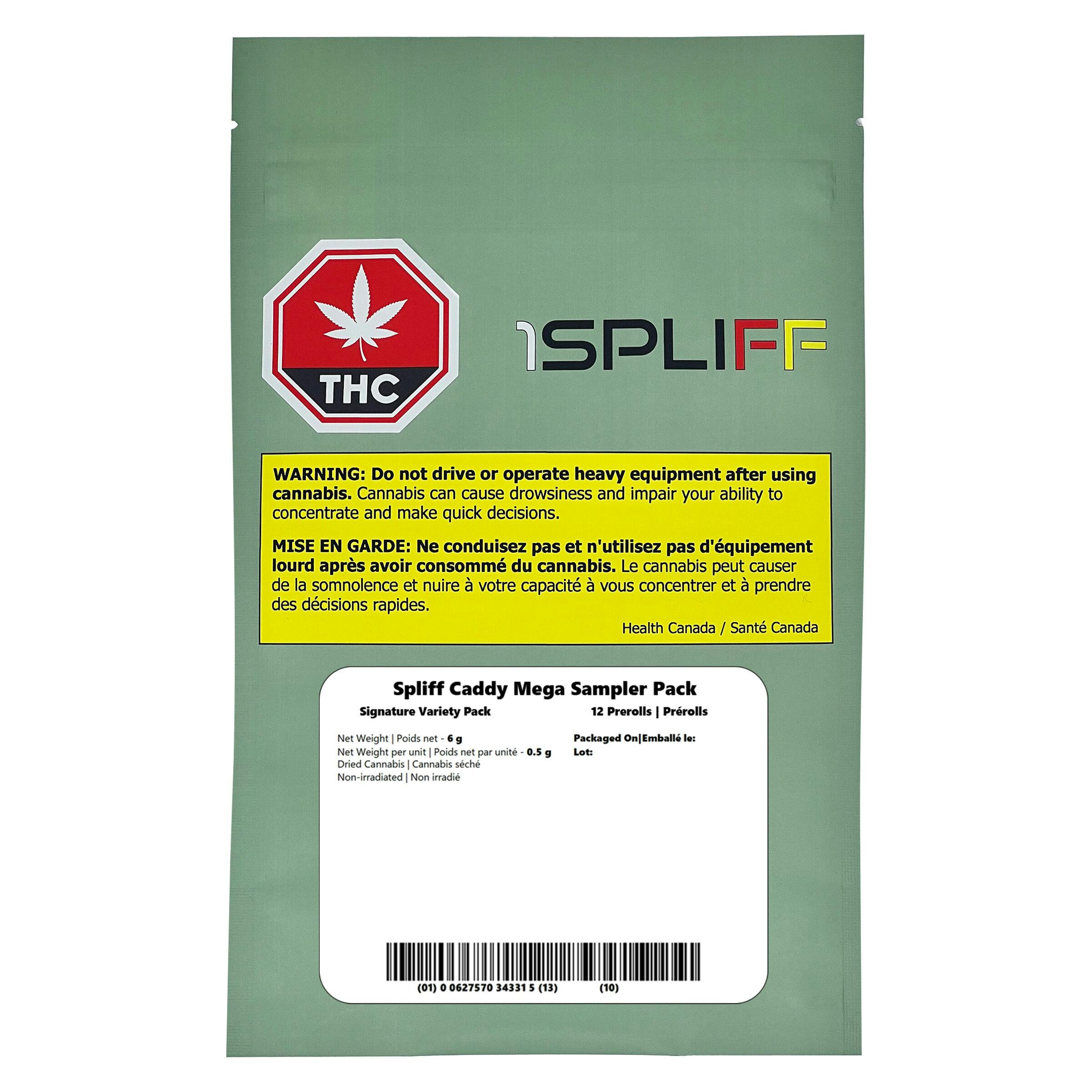 1Spliff - Caddy Mega Sampler Pack - 12x0.5g