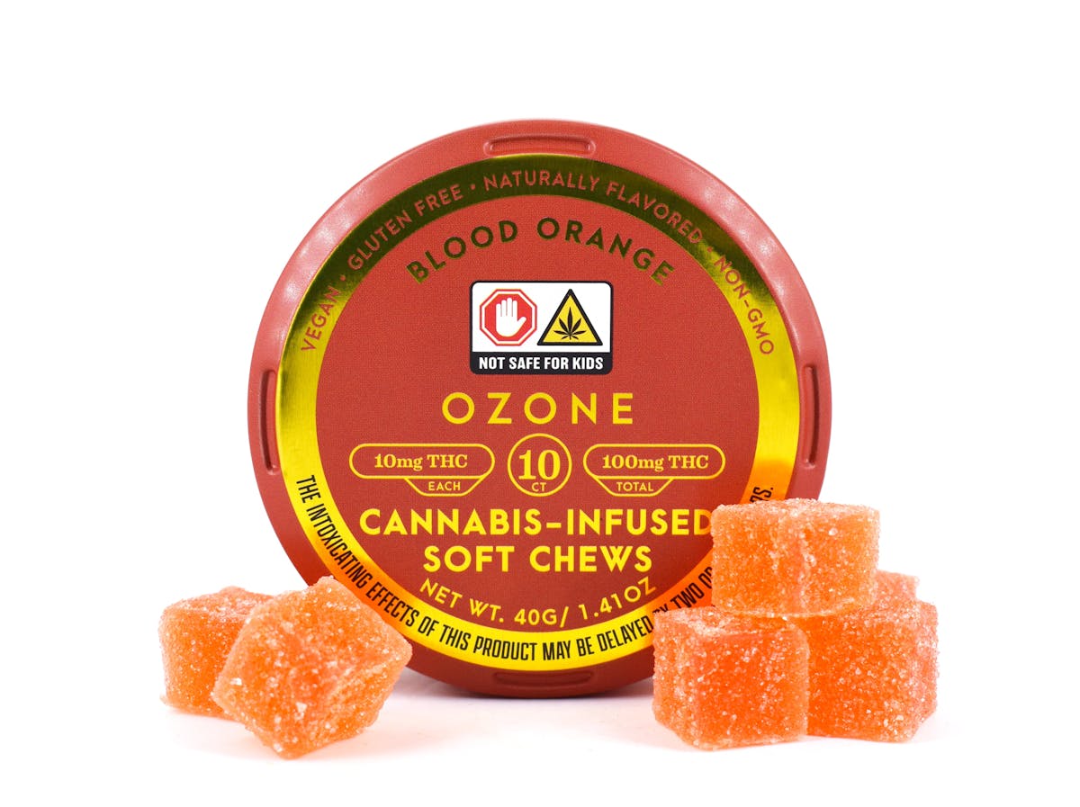 Ozone l Blood Orange Soft Chews 10pk l 100mg - Eastern Green Cannabis ...