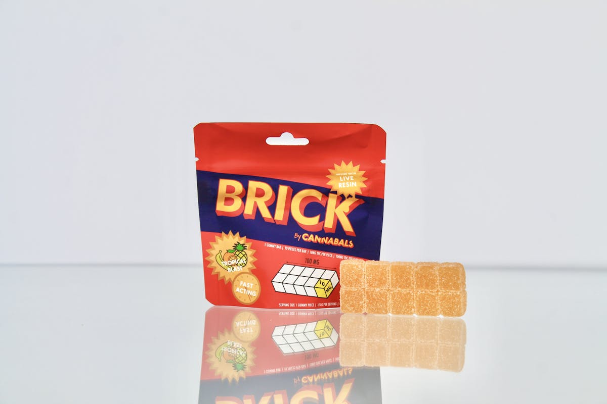 Cannabals | Tropical Blast | Edible | 100mg Brick .1g Edibles | Cannabals