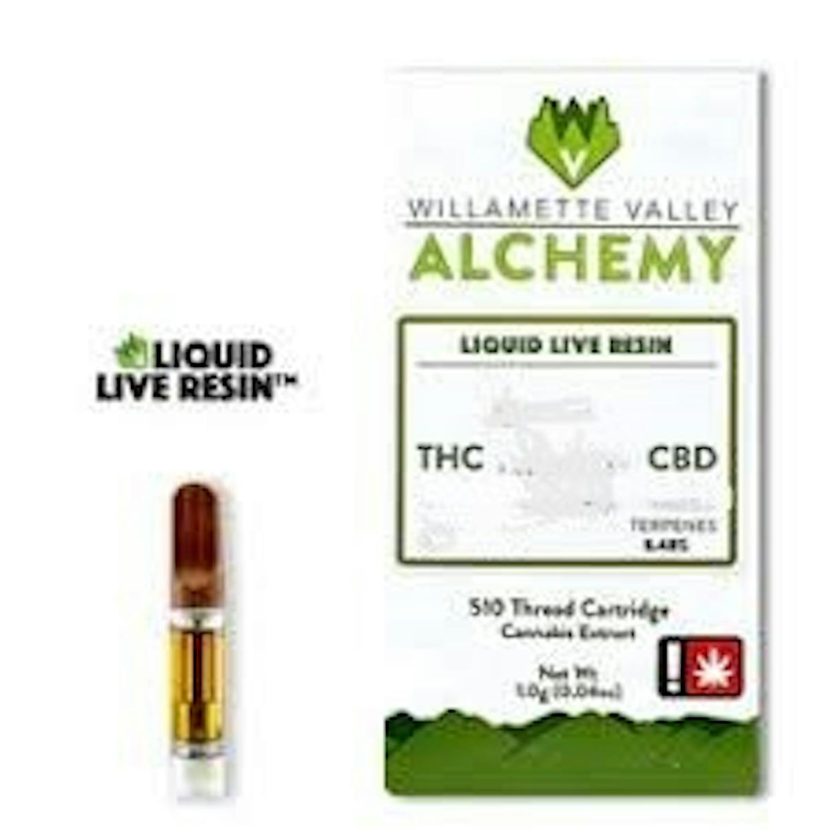WVA 1g POPP TARTZ Liquid Live Resin 510 Thread Cartridge 1g Vaporizers | Willamette Valley Alchemy
