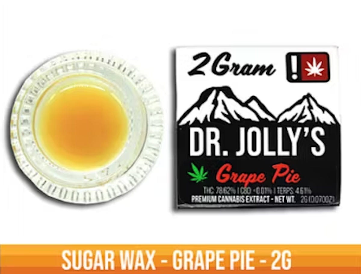 Dr. Jolly’s 2g GRAPE PIE Sugar Wax 2g Concentrates | Dr. Jolly's