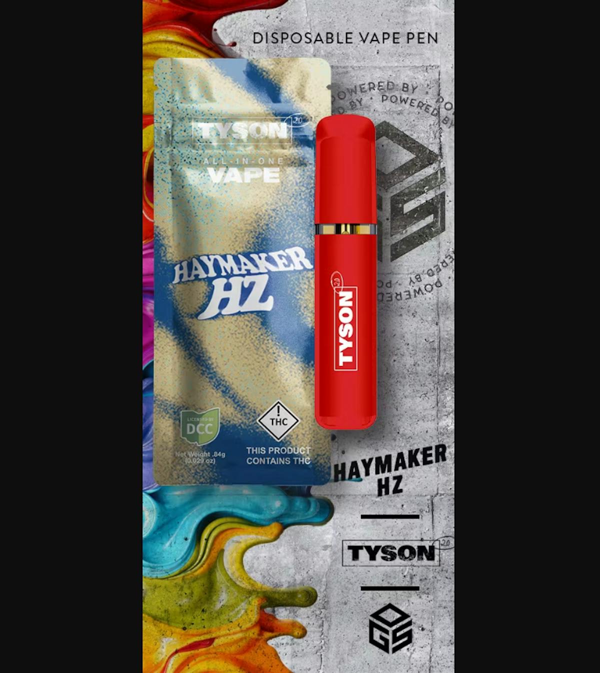 Haymaker Haze Disposable | 1g 1g Vaporizers | Tyson 2.0