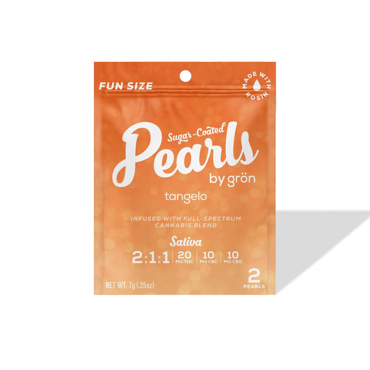 Tangelo 1:1:2 CBC:CBG:THC Pearls | 2pk 2pk Edibles | Gron