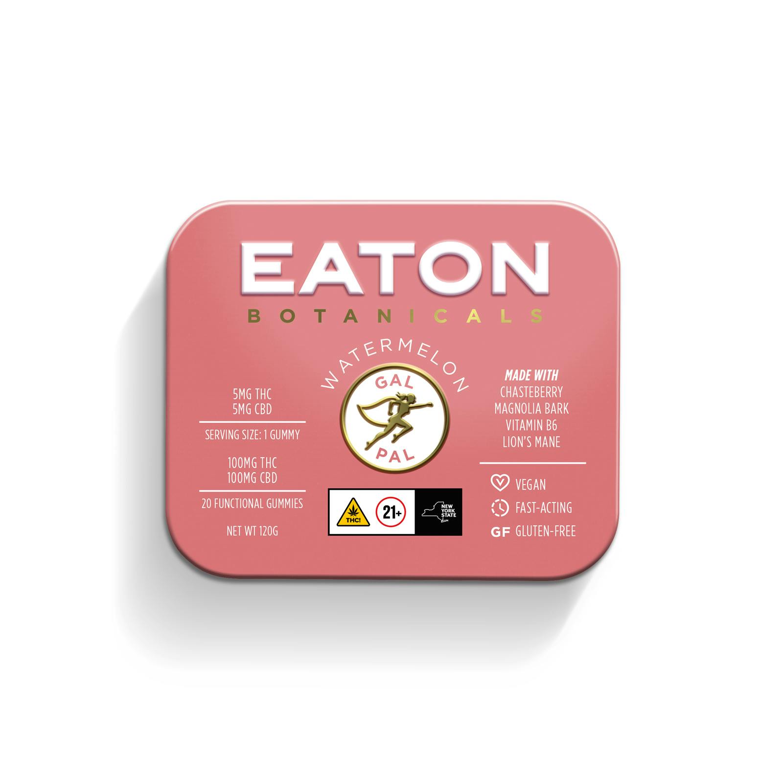 Buy Eaton Botanicals | Watermelon - Gal Pal | Edibles | 20pk CBD+Lions ...