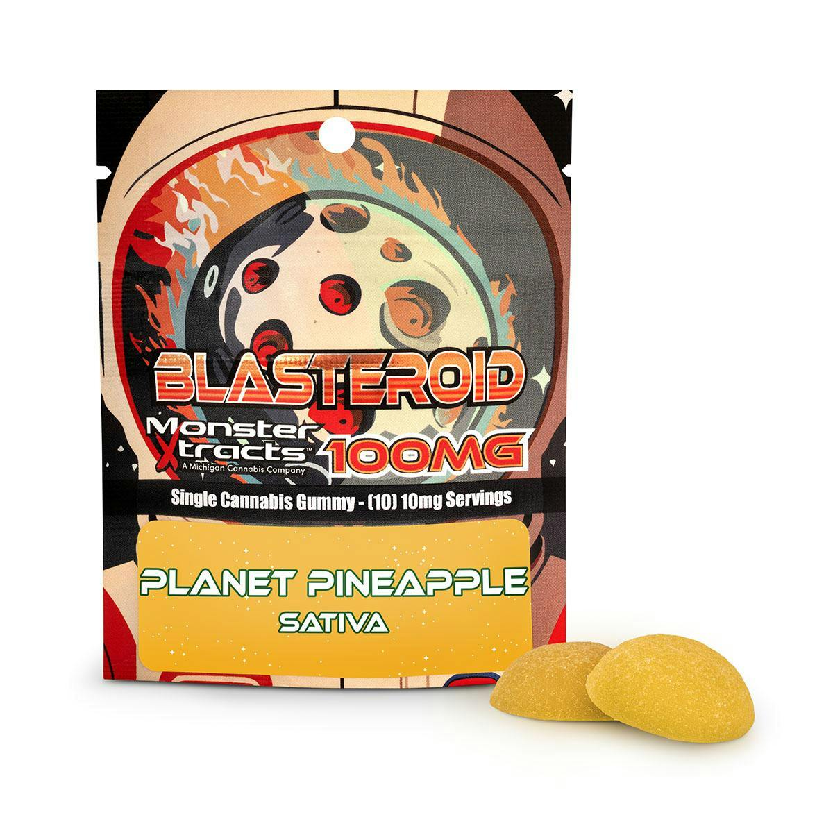 BLASTEROID | Edible | Gummies | Planet Pineapple | 100mg