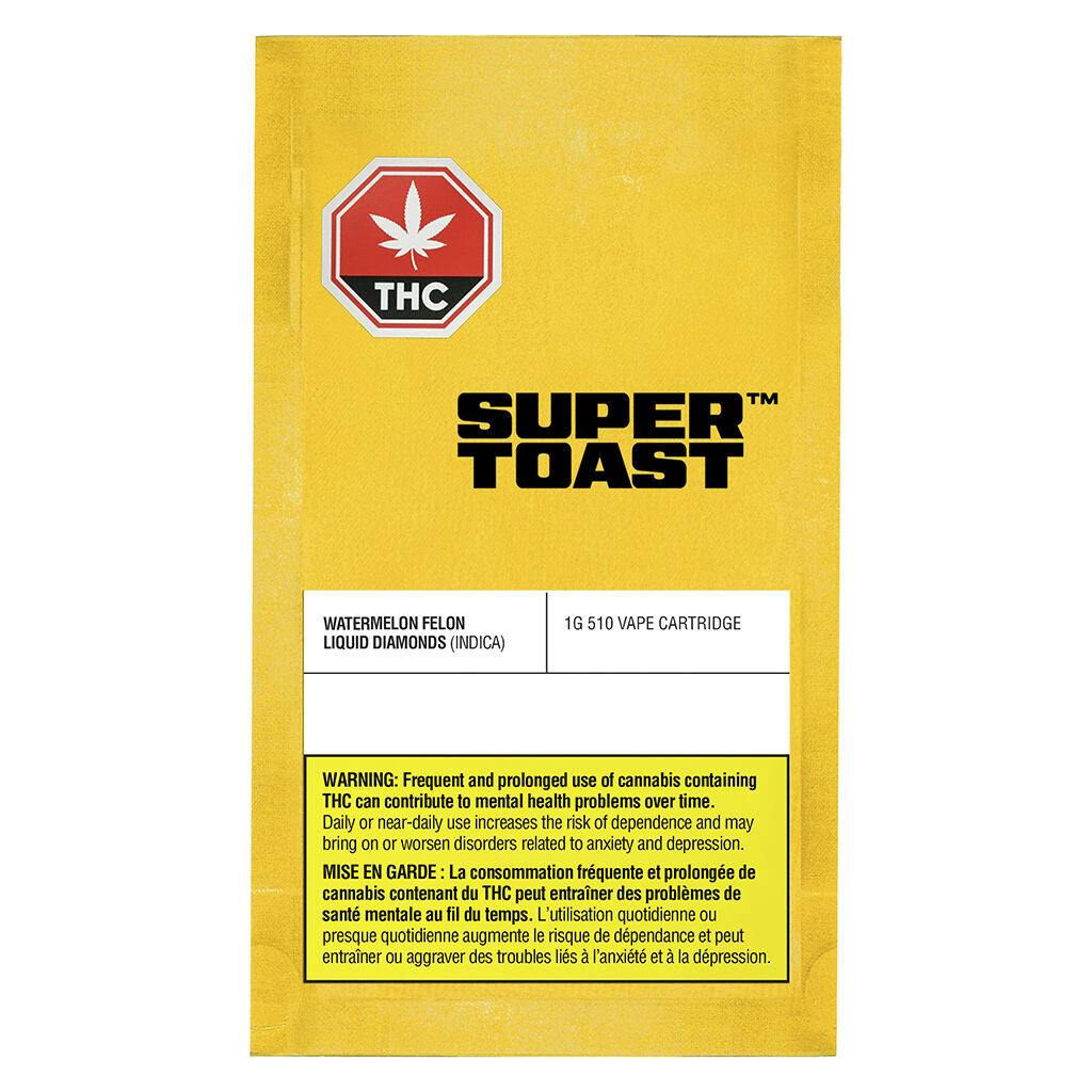 Super Toast - Watermelon Felon Liquid Diamonds 510 Thread Cartridge ...