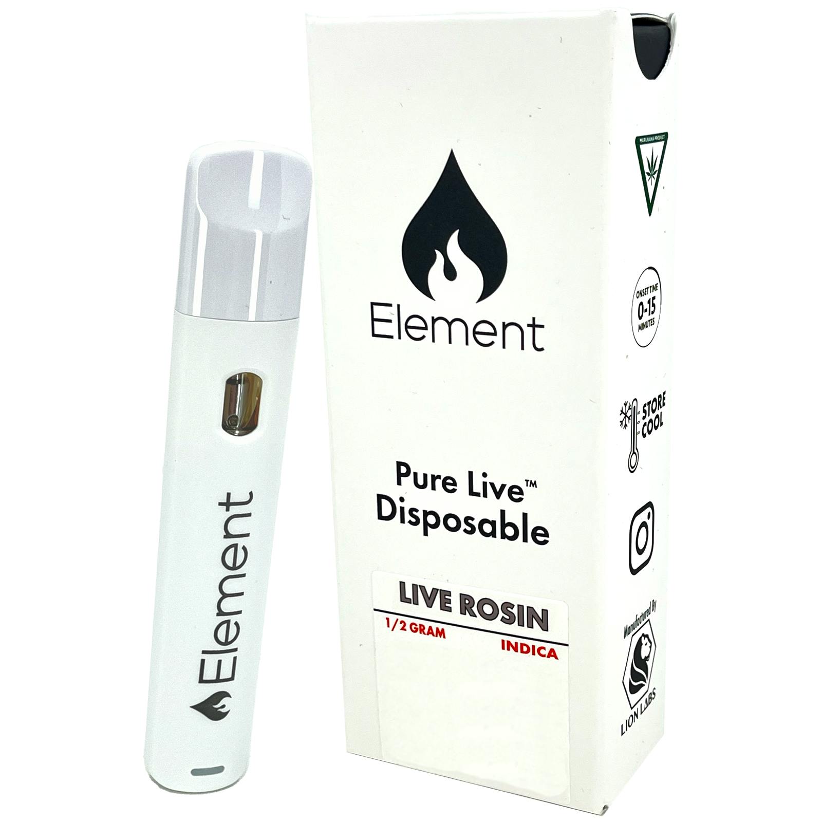 Element | RS11 Pure Live Rosin Disposable | 0.5g | Vaporizers | New Standard