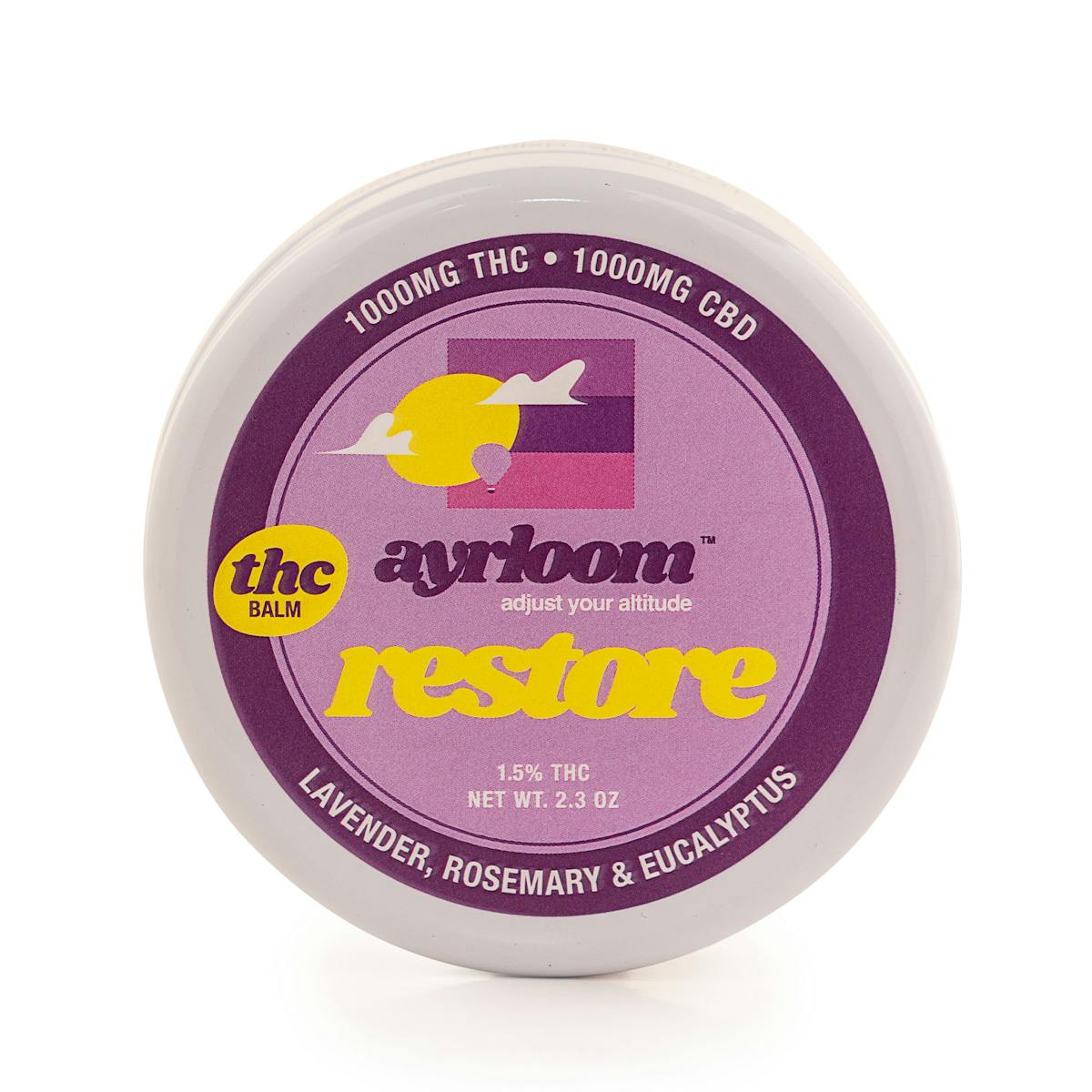 Ayrloom | Balm | Restore 1:1 (THC:CBD) 1000mg 1g Topicals | ayrloom